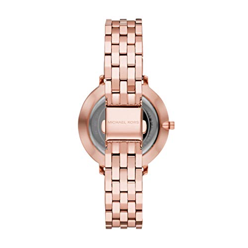 Michael Kors Rose Gold Women's Pyper Quartz Watch with Stainless Steel ...